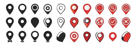 Premium Vector Location Pin Icon GPS Location Map Pointer Icon
