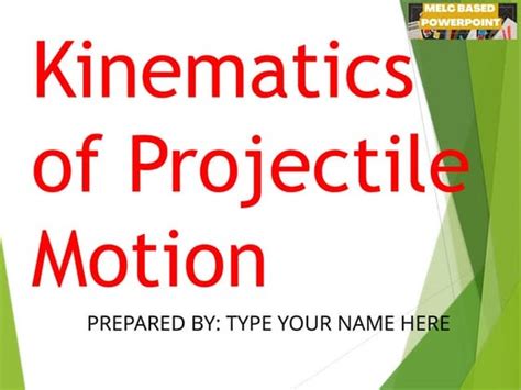 Science 9 Quarter4 Module 1 Projectile Motion Ppt