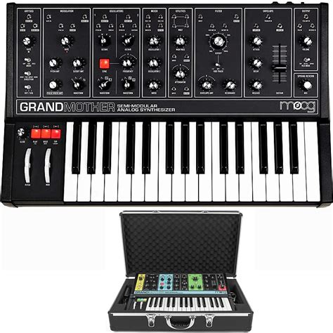 Moog Grandmother Dark Semi Modular Analog Synthesizer W Reverb