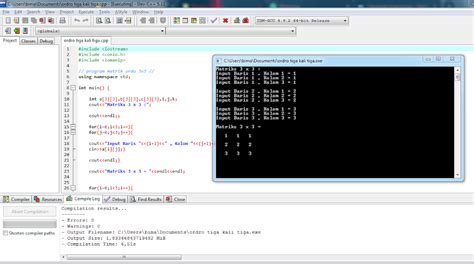 contoh program matrik dengan ordo 3x3 blog digitalkit