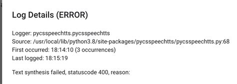 Microsoft Tts Not Working Weird Error Message Configuration Home