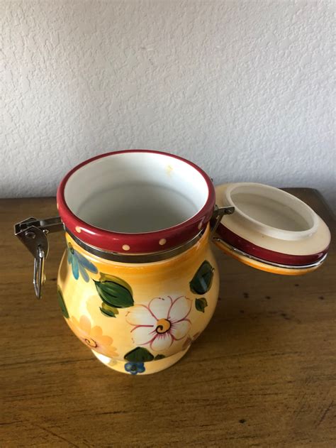 Oneida Sunset Bouquet Canister Etsy