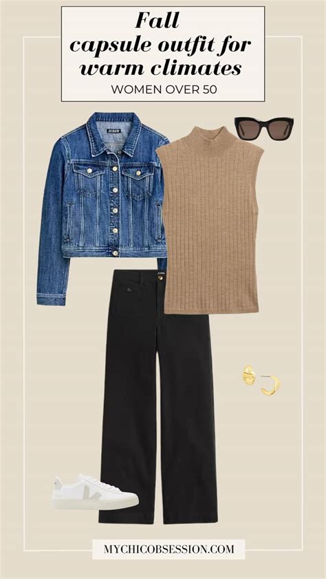 How To Curate The Ideal Fall Capsule Wardrobe For Warm Climates Women Over 50 Trendy Fall