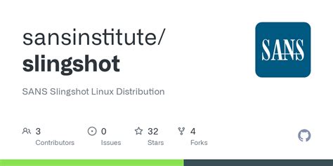 GitHub Sansinstitute Slingshot SANS Slingshot Linux Distribution