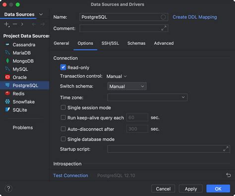 Configure Database Connections IntelliJ IDEA Documentation