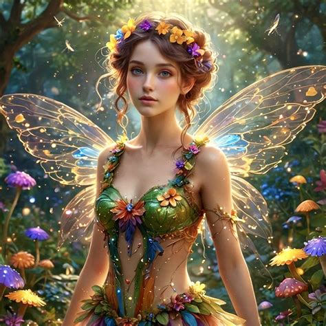 Download Pixie Beautiful Flowers Royalty Free Stock Illustration