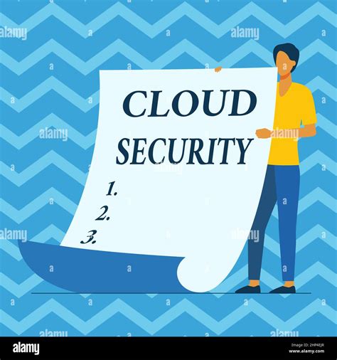 Sign Displaying Cloud Security Business Showcase Imposing A Secured System Of Existing Data In