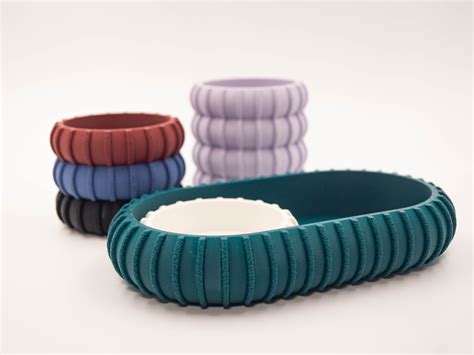 Stackable Fuzzy Pattern Catch All Tray Design 3 By Sandj Makes