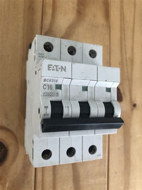 Eaton Mem Mcb 3 Pole Memshield2 6a 10a 16a 20a 32a 40a 50a 63a Mch Mbh