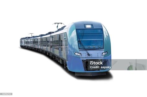 흰색 배경에 고립 된 마차에서 도시 전기 열차 긴 기차 구성 기차에 대한 스톡 사진 및 기타 이미지 기차 컷아웃 흰색