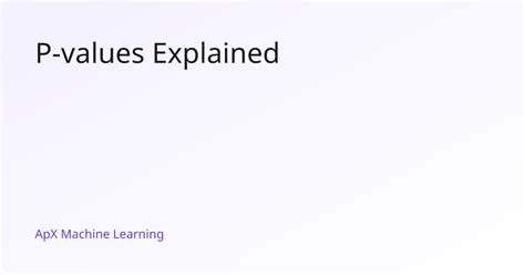 p values explained