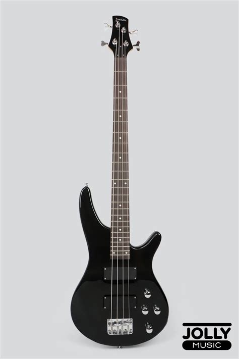 Deviser L B3 4 String Modern Bass Black Guitar Pusher Verdana