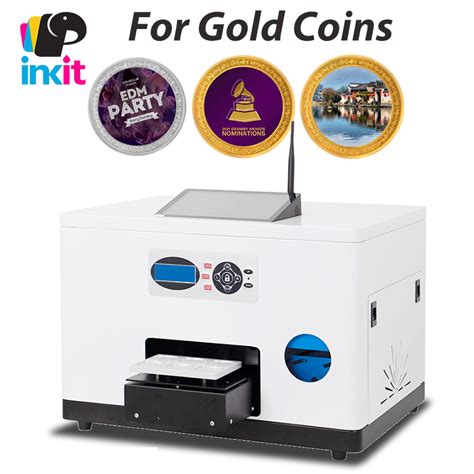 Inkit Free Shipping Easy To Operate Gold Coins Printer Uv Printer For
