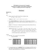 Study Resource Discrete Structures For Computing Homework Course Hero
