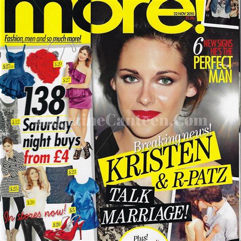 More Magazine Kristen Stewart The Spice Girls Magazine Canteen