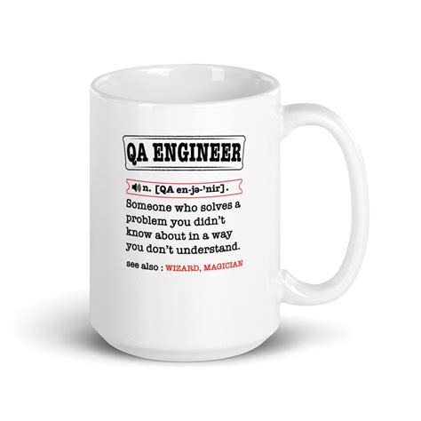 Qa Engineer Definition Tester Mug Funny Qa Testing Engineer Etsy Sweden