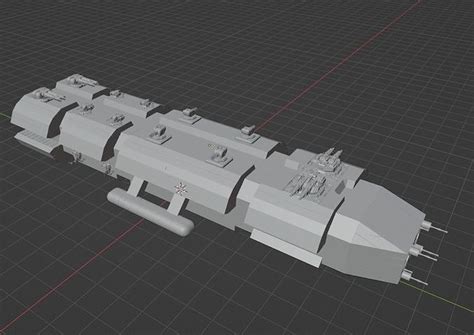 Jeraptha Frigate Free 3d Model Cgtrader