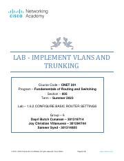Exploring VLANs And Trunking In Network Configuration Course Hero