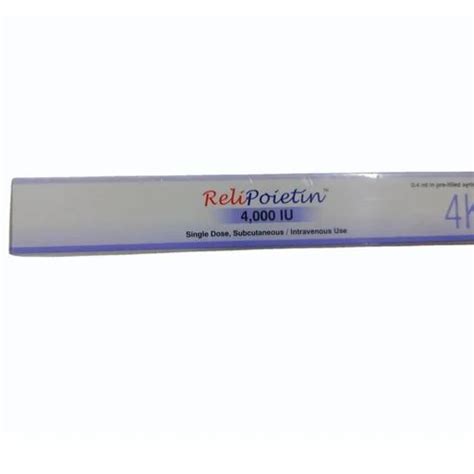 4000Iu Erythropoietin Injection Prescription At Rs 300 Box In Surat