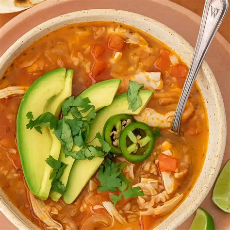 Best Mexican Chicken Rice Soup Amazing 1 Pot Comfort Recipe