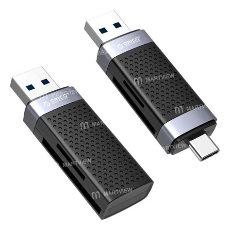 Orico Dual Slots USB TF SD Card Smart Card Reader For Phone Laptop PC Martview