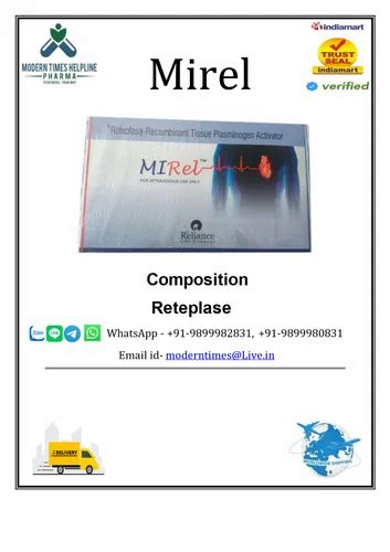 Mirel 18mg Injection At Best Price In New Delhi By Modern Times