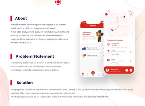 Tracking Shipments Ux Case Study Behance