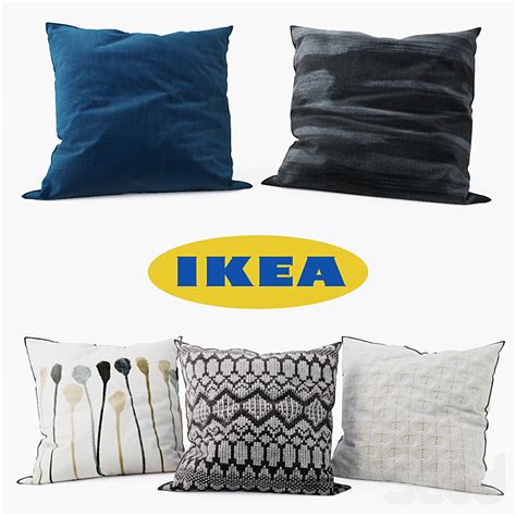 Ikea Decorative Pillows Set 9 Подушки 3d модель