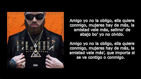 Miky Woodz Amigo Feat Darkiel Letra Youtube