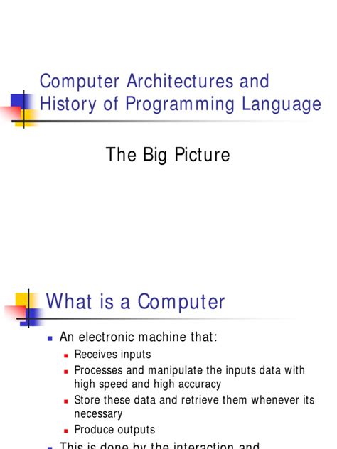 Intro To Computer Architecture Pdf Computer Data Storage Computer Program