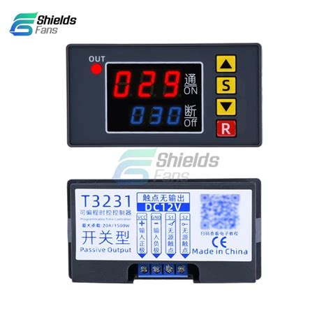110 220v 12 24v Digital Time Delay Relay Cycle Timer Control Switch Programmable 12 09