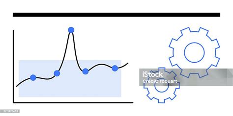 Data Analysis And Process Optimization With Graph And Gear Symbols