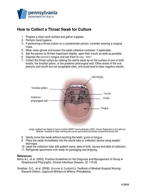 How To Collect A Throat Swab For Culture Pdf
