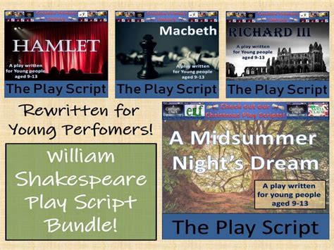 Ks2 Ks3 Drama Bundle Of Four Shakespeare Play Scripts Teaching