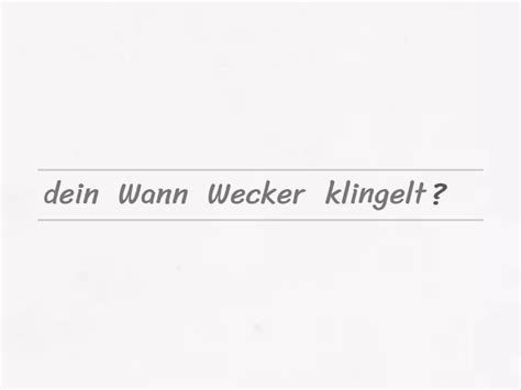 Schultag Fragen Unjumble