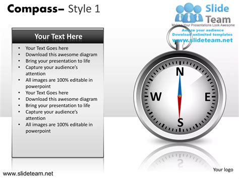 Compass Design 1 Powerpoint Ppt Templates PDF