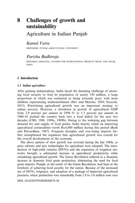 Pdf Sustainability Of Groundwater Irrigated Agriculture In India
