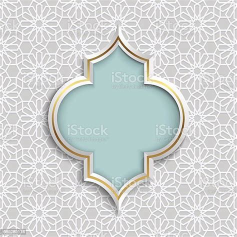 3d 추상 이슬람 디자인 아라비아에 대한 스톡 벡터 아트 및 기타 이미지 아라비아 액자 프레임 Istock