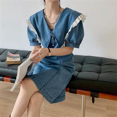빅카라 레이스 데님 캐주얼 미디기장 원피스 홈플러스 익스프레스