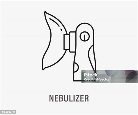 흰색 배경에 분무기 라인 아이콘입니다 편집 가능한 획 네블라이저에 대한 스톡 벡터 아트 및 기타 이미지 네블라이저 아이콘