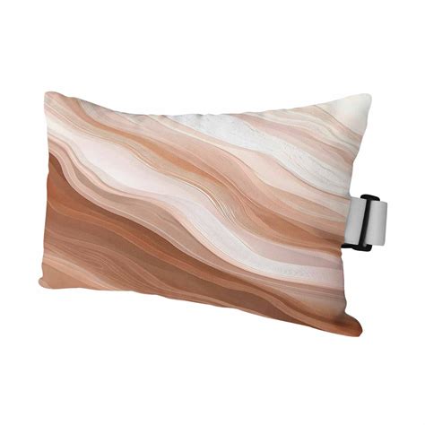 Abstract Wave Texture Outdoor Chaise Lounge Pillows Retro Earth Color
