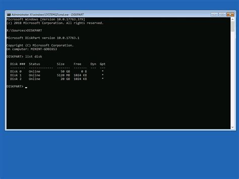 Diskpart List Disk