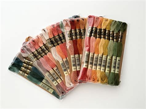 Dmc Floss Bundle Embroidery Thread Bundle Embroidery Floss Etsy