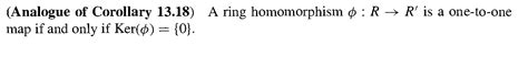 Solved Show That Each Homomorphism From A Field To A Ring Is