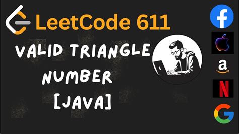 Leetcode Valid Triangle Number Java Youtube