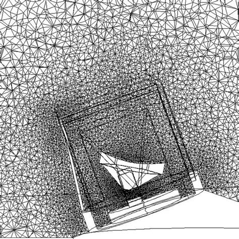 Mesh Used For The CFD Calculation Of The Turbulent Flow Near The Download Scientific Diagram