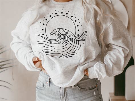 Waves Svg File For Cutting Machine Etsy