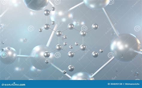 Glucono Delta Lactone Molecular Structure 3d Model Molecule Food