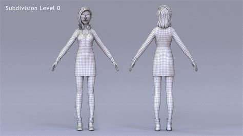 Cartoon Girl Rig Ver 2 3d Model By Pradipta