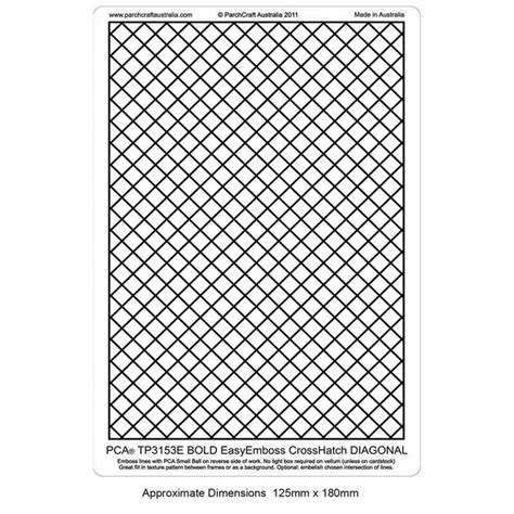 TP3153E EasyEmboss Cross Hatch Diagonal BOLD ParchCraft Australia UK